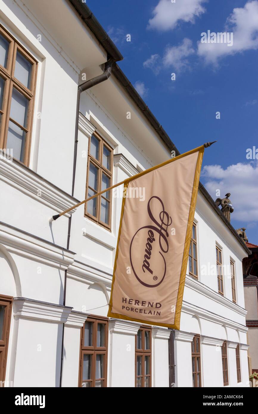 Herend, Hungary - 08 29 2018: The building of the world famous Herend ...