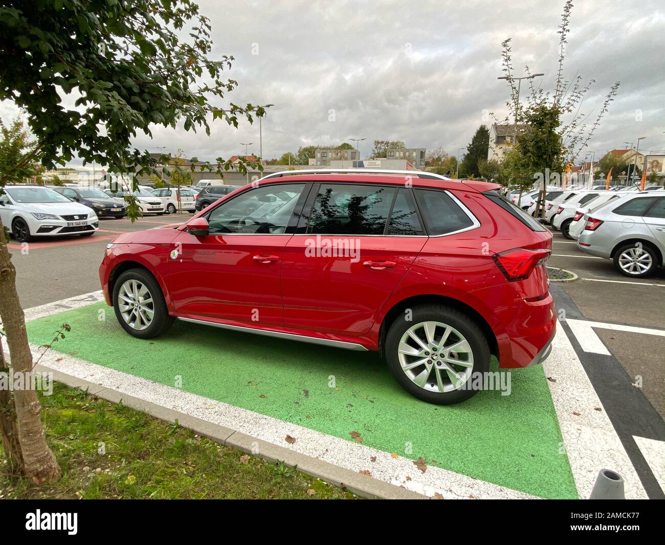 Paris, France - Oct 25, 2019: Side view of new family executive ...