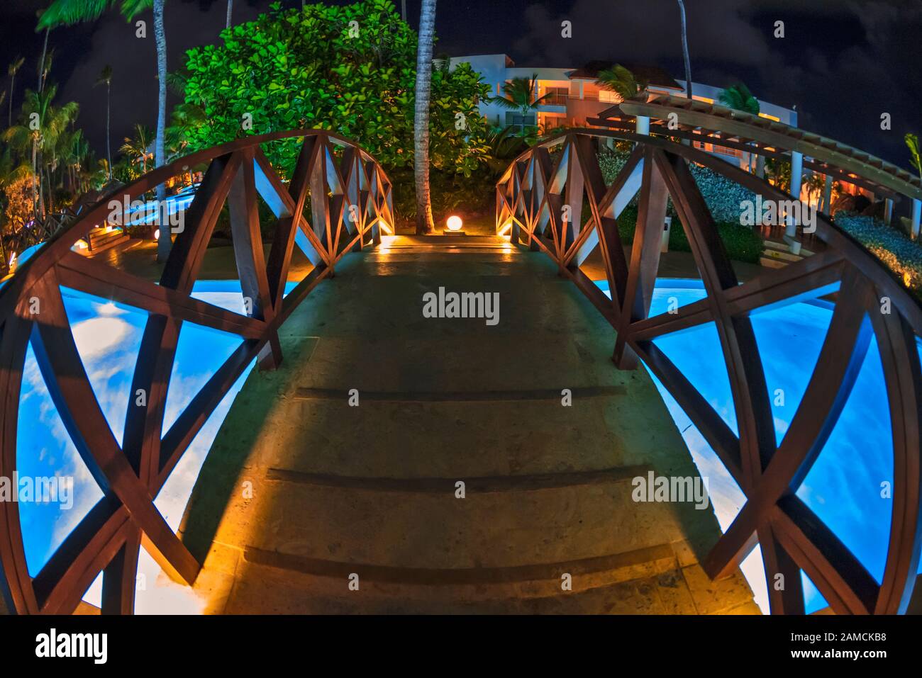 Small bridge over the pool, Resort Secrets Royal Beach Punta Cana Punta ...