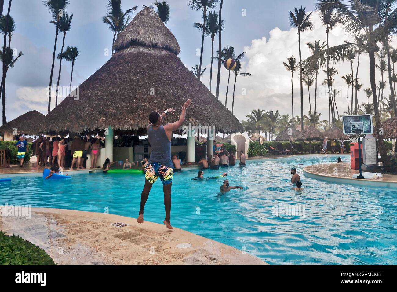 Pool basketball, Resort Secrets Royal Beach Punta Cana, Punta Cana ...