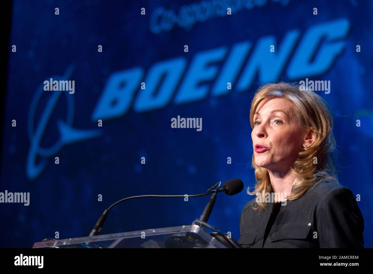 Leanne Caret, executive vice-president of the Boeing Company and ...