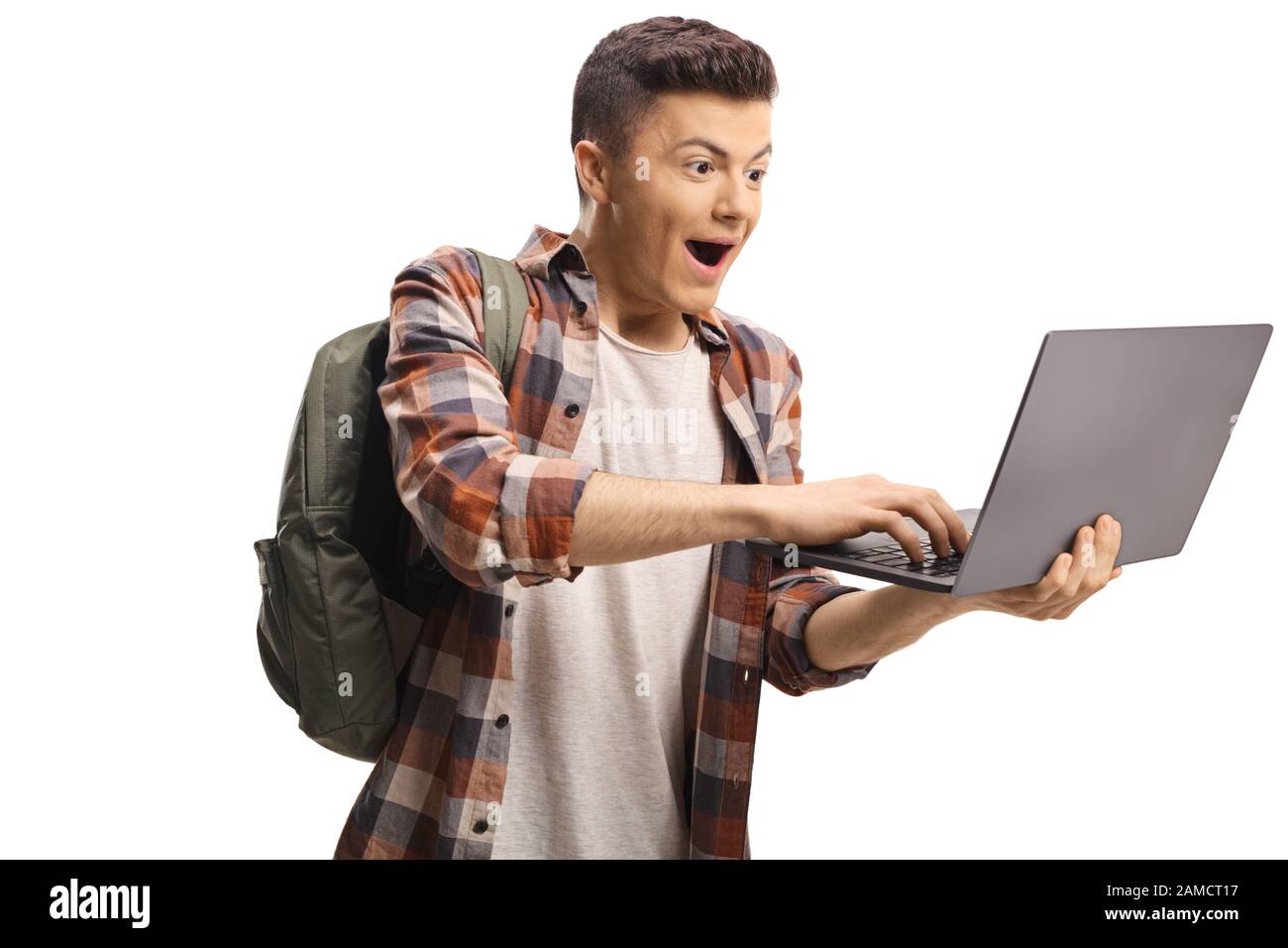 Happy Student Computer