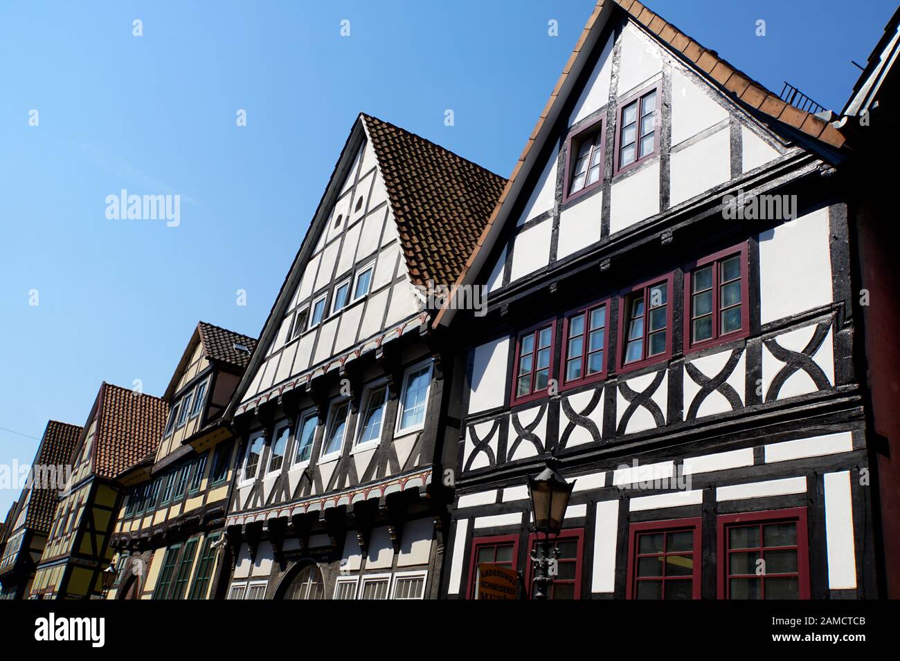Fachwerkhaus in der historischen Altstadt, Rinteln, Niedersachsen ...