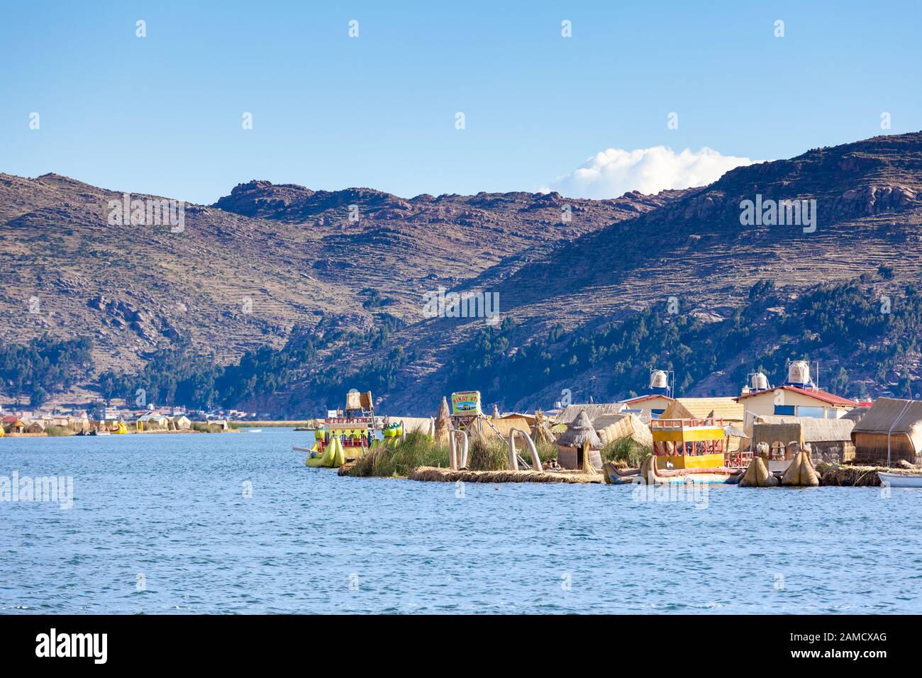Floating islands of Uros, Lake Titicaca, Peru, South America - 2019-12 ...
