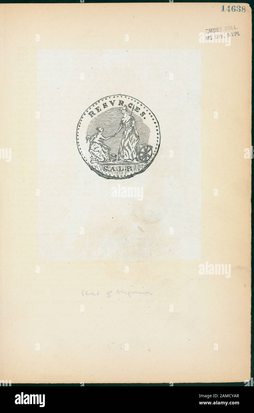 Seal of Virginia EM14638; Seal of Virginia Stock Photo - Alamy