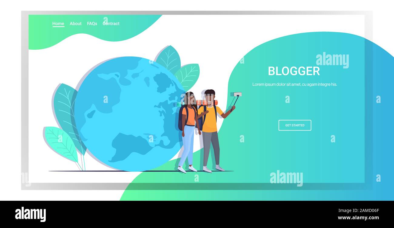 Travel bloggers Stock Vector Images - Alamy