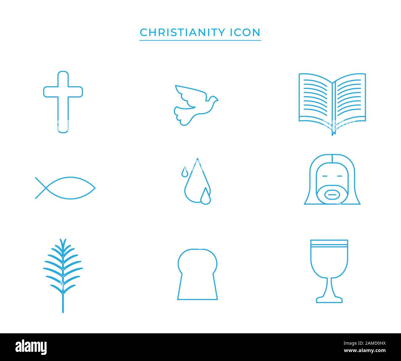 Christ christianity outline Cut Out Stock Images & Pictures - Alamy