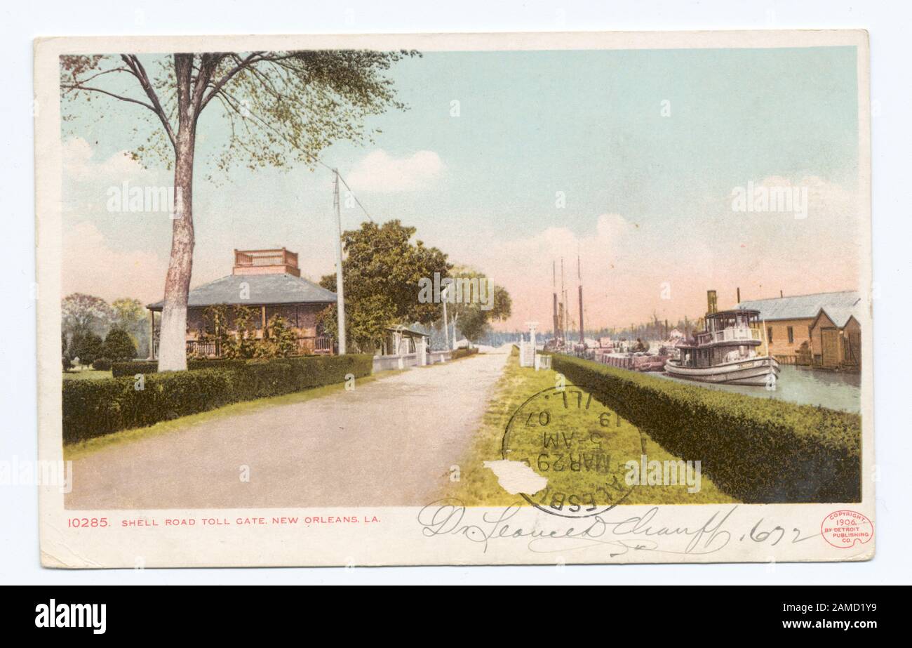 Shell Road Toll Gate, New Orleans, La Postcard series number: 10285 ...