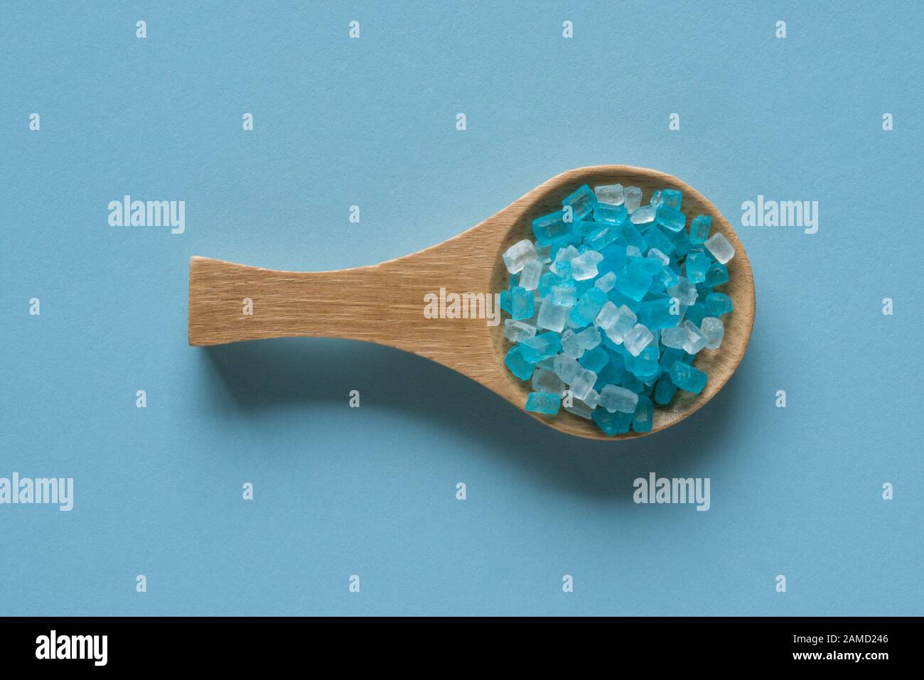 Blue Sugar Crystals Stock Photo - Alamy