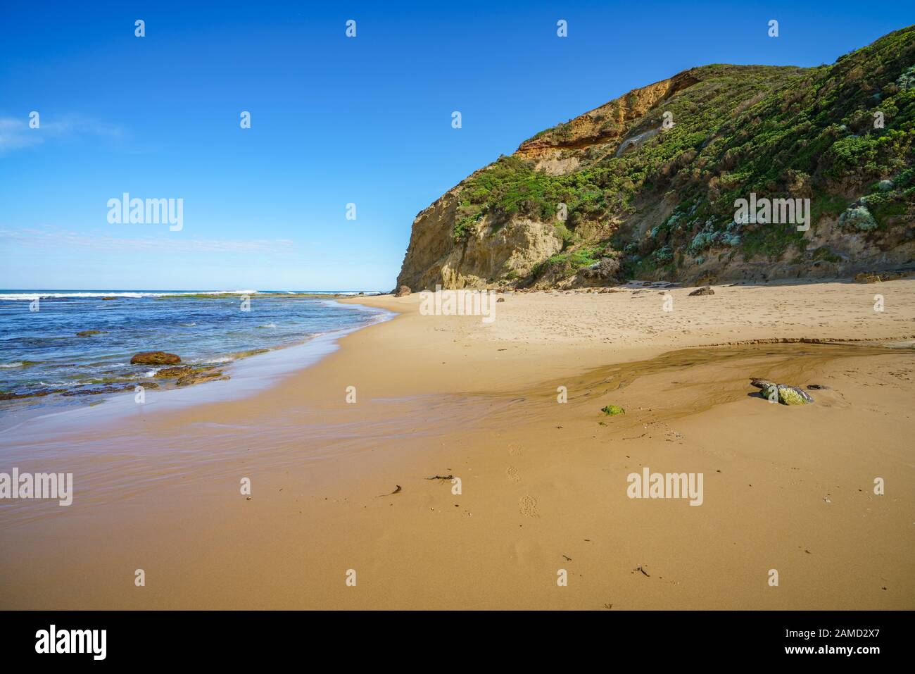 hiking the great ocean walk on wreck beach, victoria in australia Stock ...