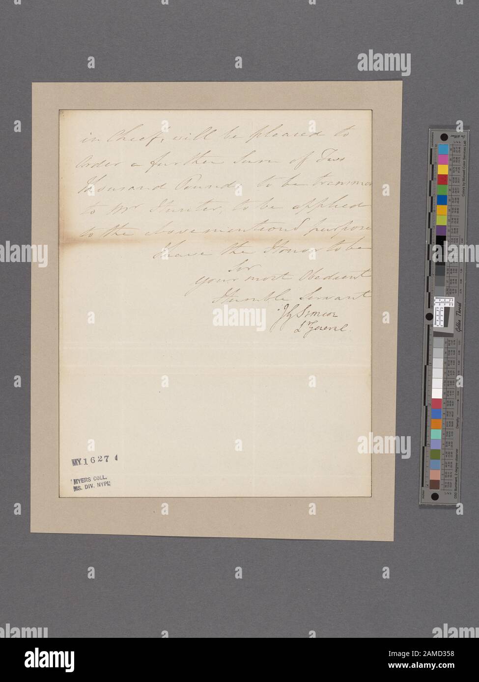 Simcoe, John Graves Exeter To Major General Brownrigg Digitization was ...
