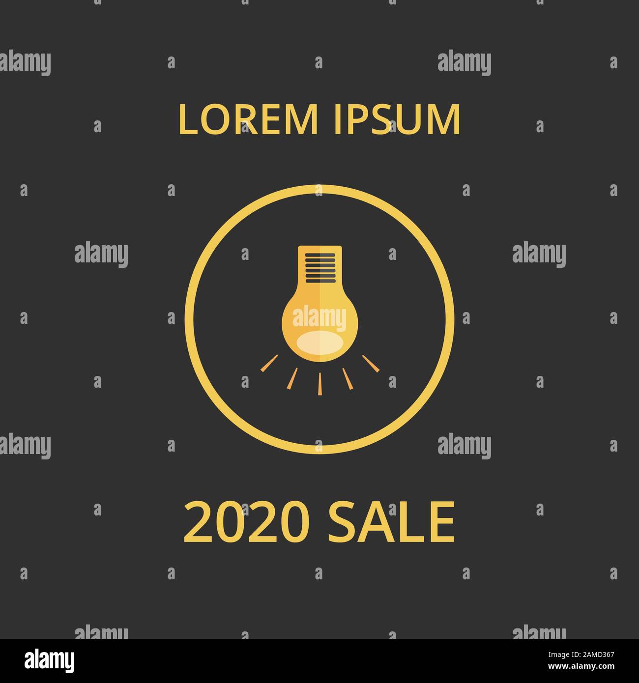 light bulb. Concept of vector banner for ideas Stock Vector Image & Art ...