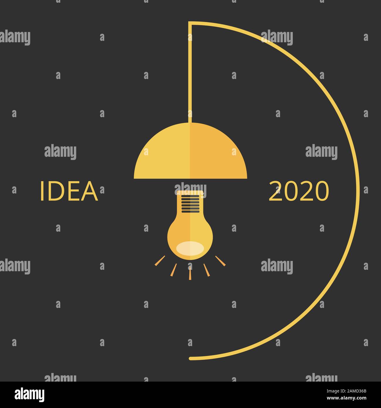 light bulb. Concept of vector banner for ideas Stock Vector Image & Art ...