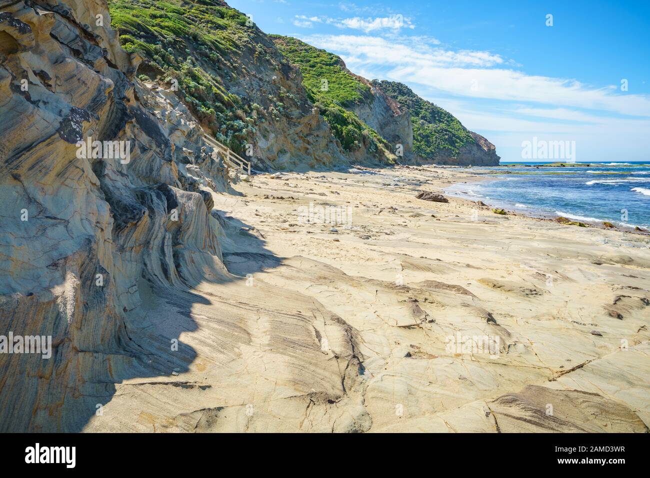 hiking the great ocean walk on wreck beach, victoria in australia Stock ...