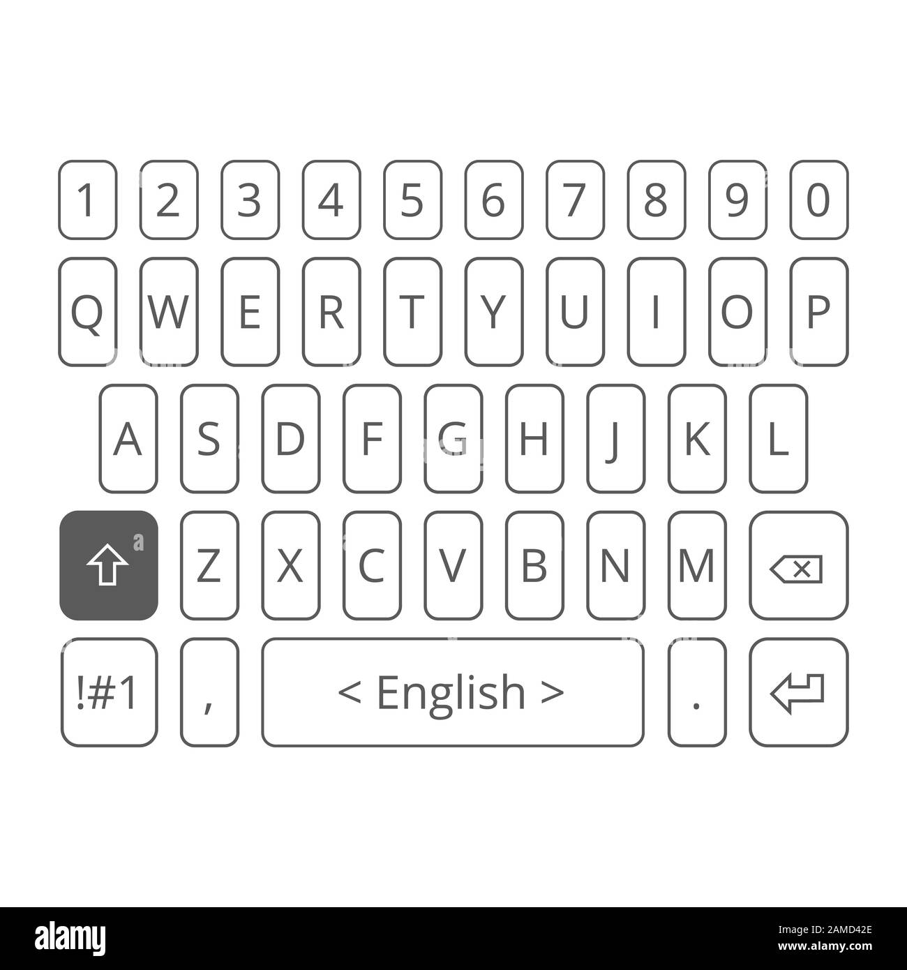 Keyboard caps Stock Vector Images - Alamy