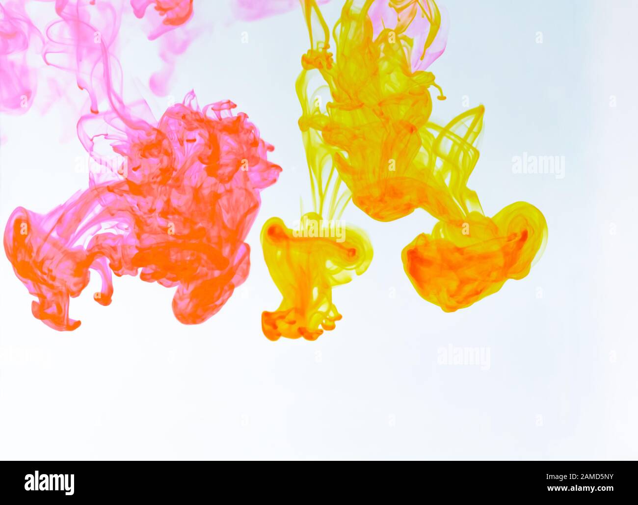Food color drop and dissolve in water for abstract and background Stock ...