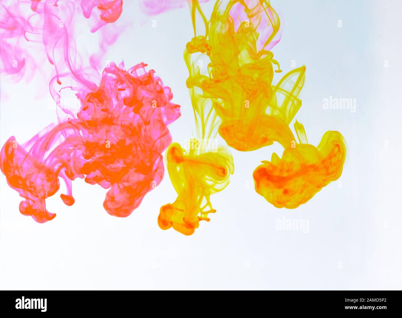 Food color drop and dissolve in water for abstract and background Stock ...
