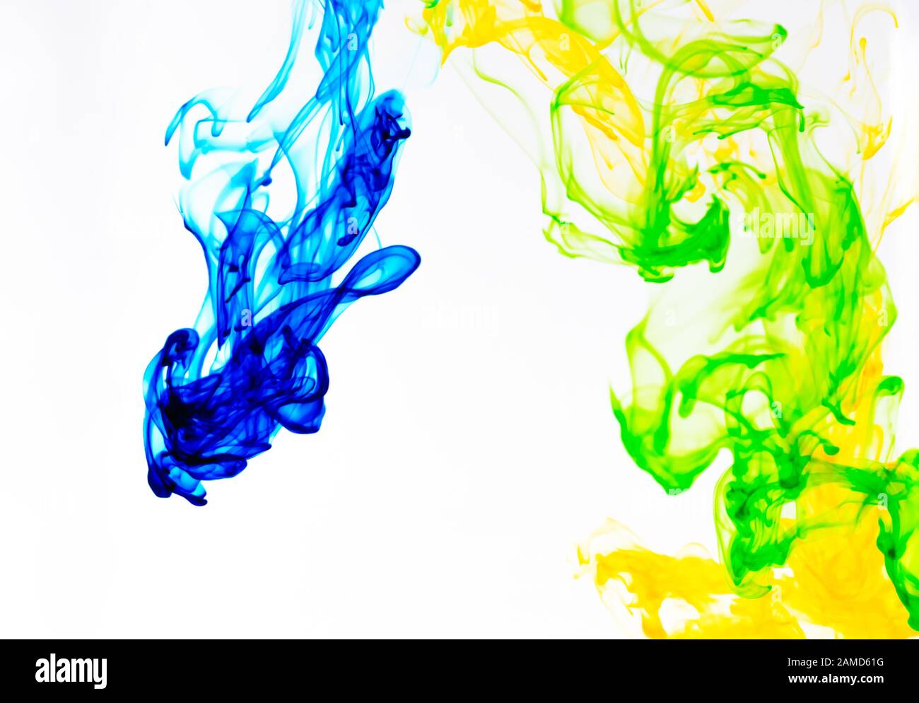 Food color drop and dissolve in water for abstract and background Stock ...