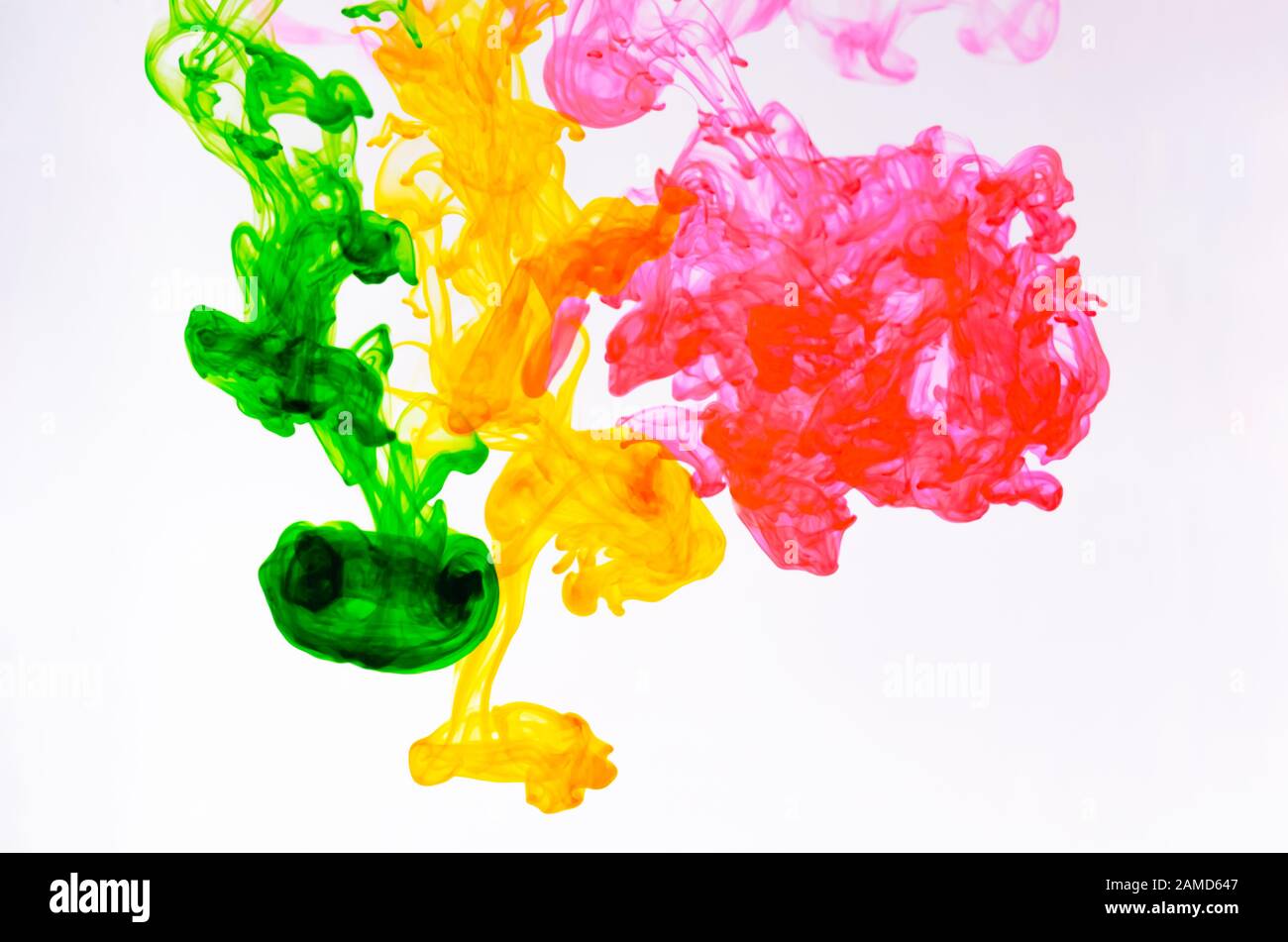 Food color drop and dissolve in water for abstract and background Stock ...