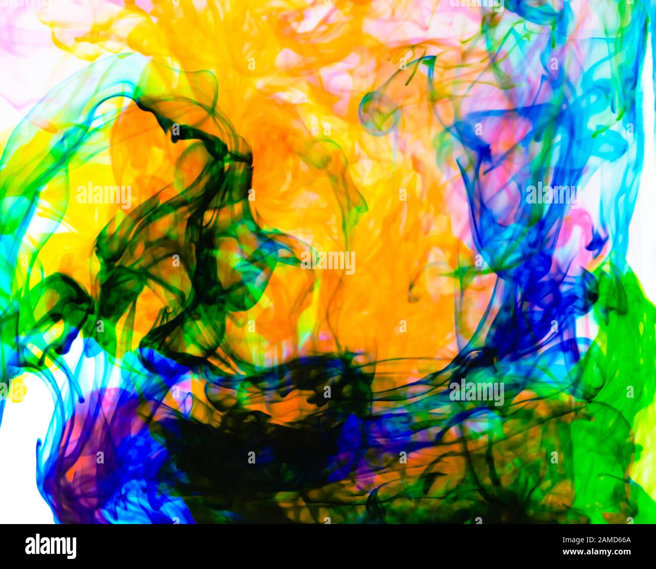 Food color drop and dissolve in water for abstract and background Stock ...