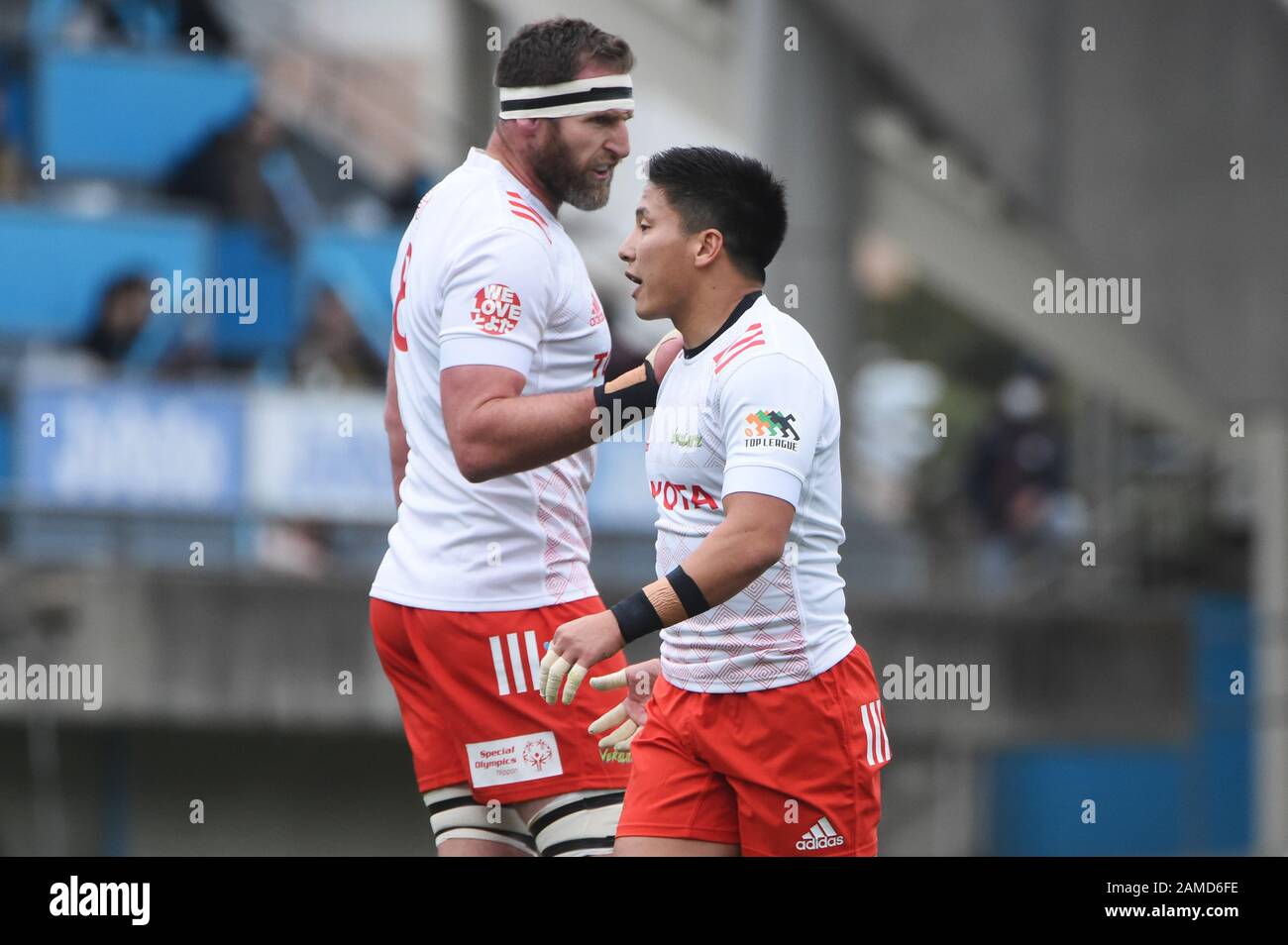 Yamaha Stadium, Shizuoka, Japan. 12th Jan, 2020. Kieran Read (Toyota ...