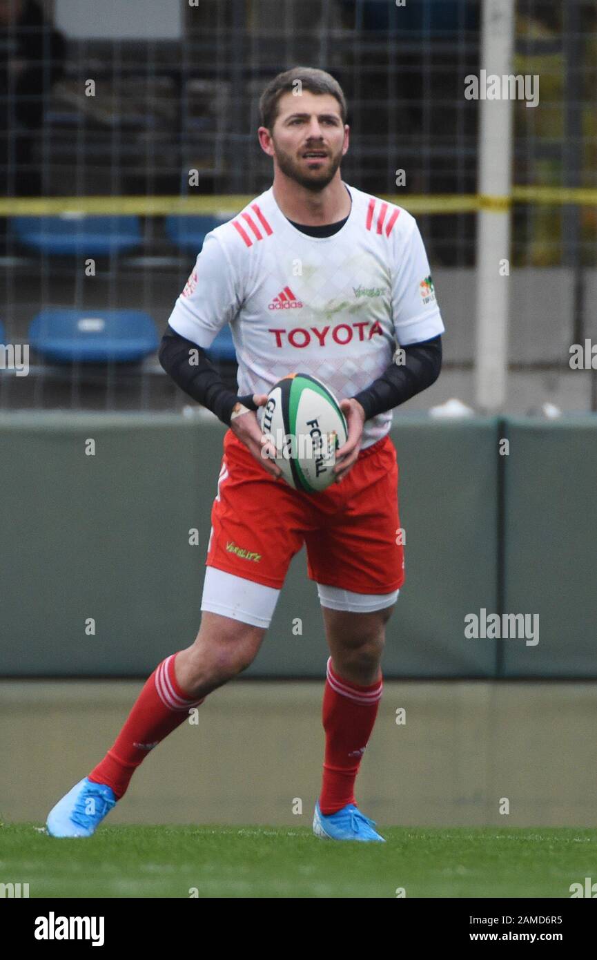 Yamaha Stadium, Shizuoka, Japan. 12th Jan, 2020. Willie Le Roux (Toyota ...