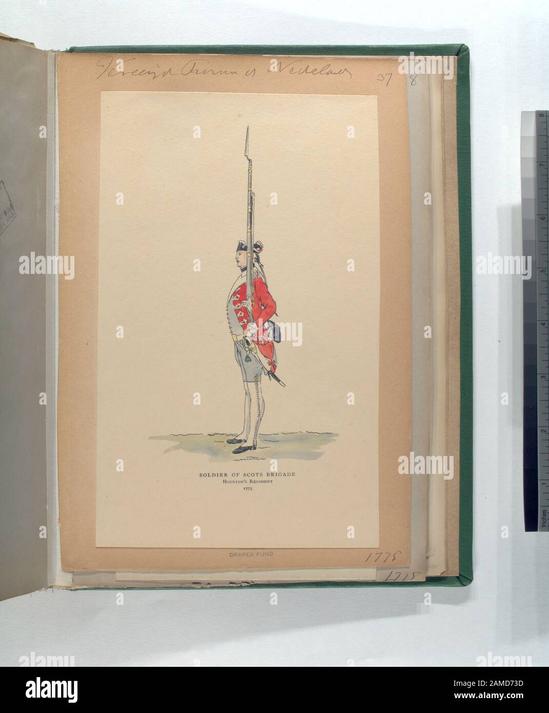 Soldier of Scots Brigade, Houston's Regiment 1775 Draper Fund; Soldier ...