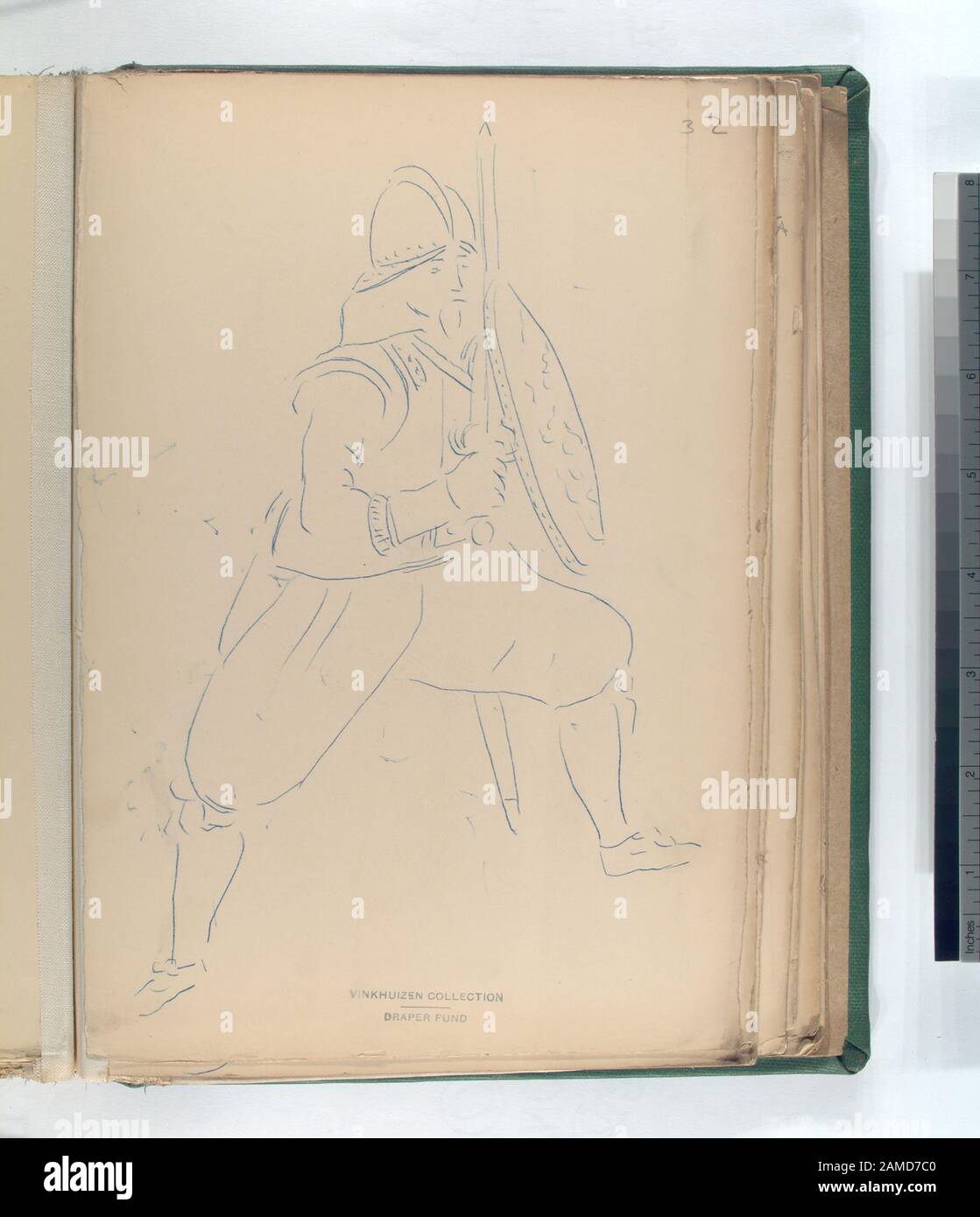 Soldier with sword and shield Draper Fund; Soldier with sword and ...