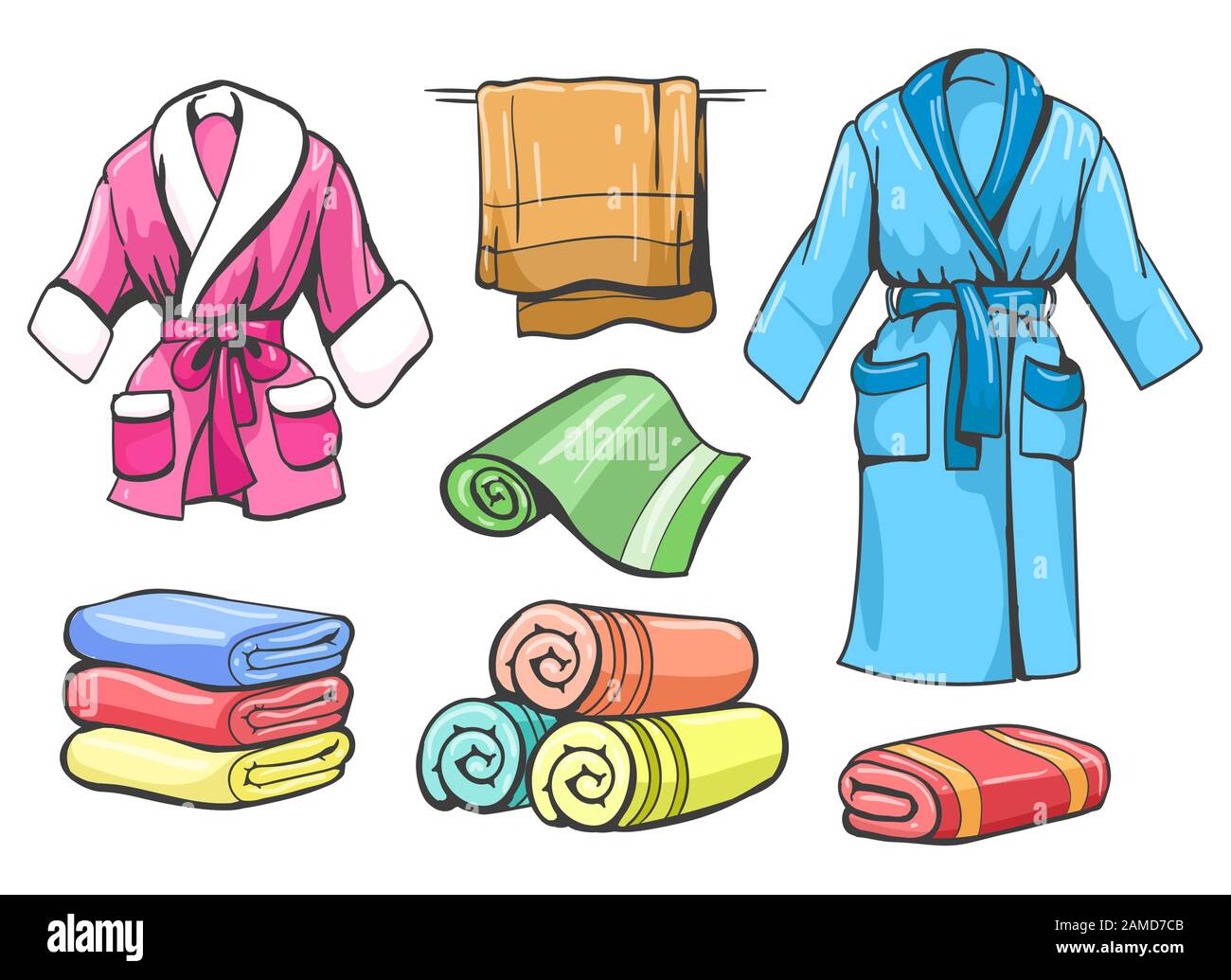 Washing robe Stock Vector Images - Alamy