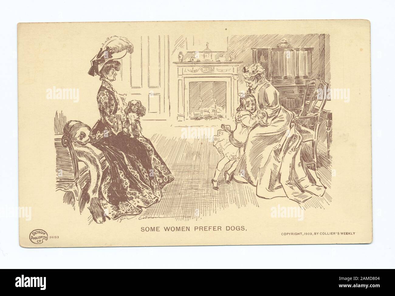 Some women prefer dogs, Life Cartoons Postcard series number: 14193 ...