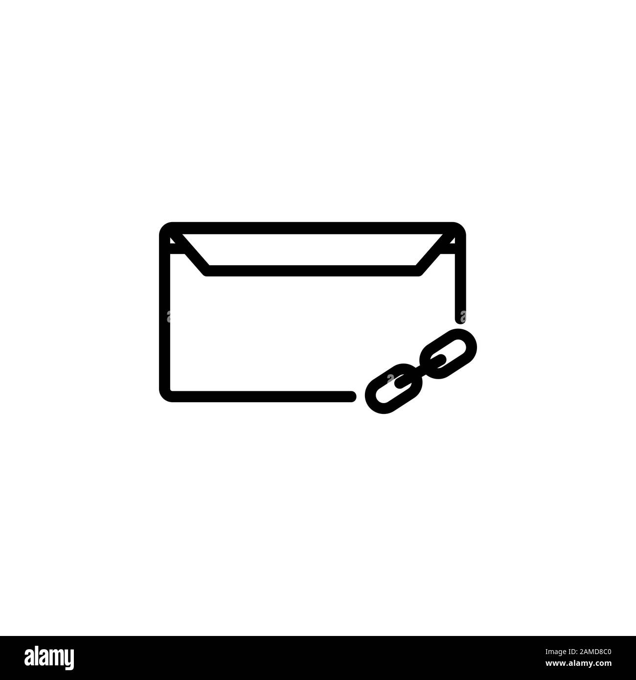 message icon design line style, link icon, logo and presentation ...