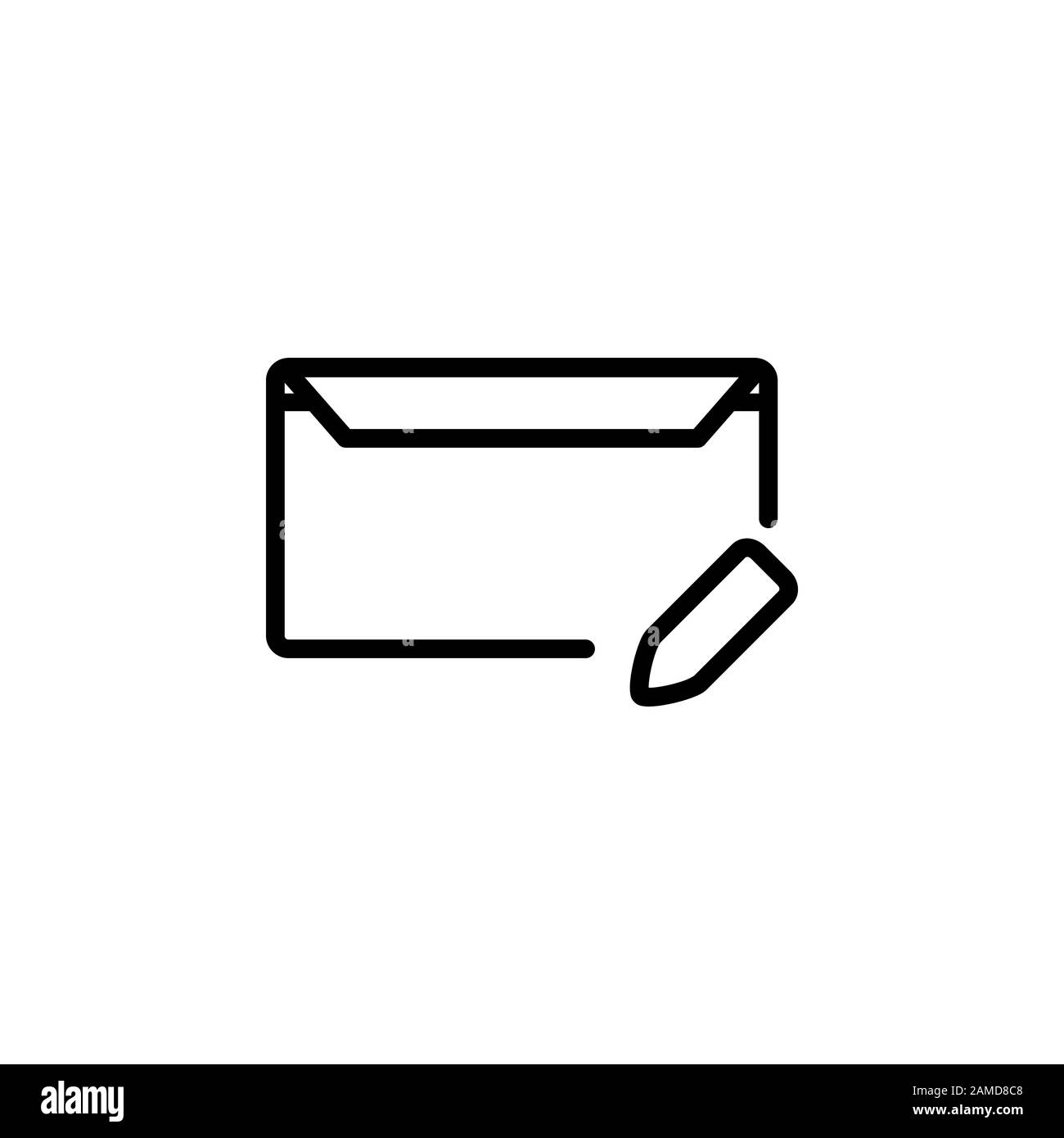 message icon design line style, create icon, logo and presentation ...