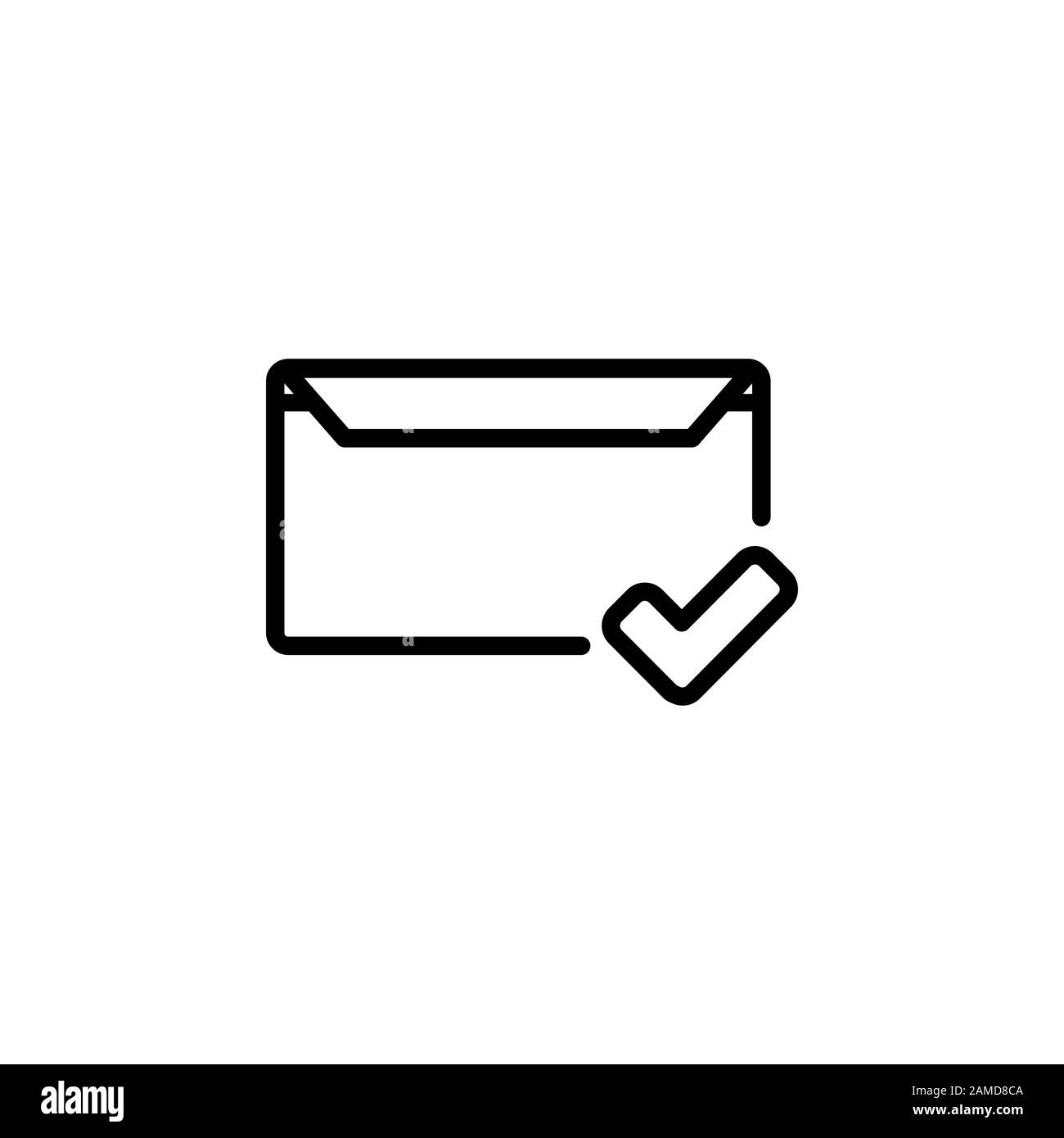 message icon design line style, success icon, logo and presentation ...