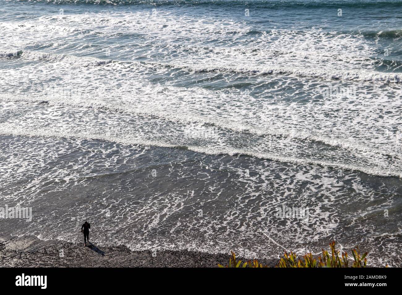Moonlight State Beach Encinitas Stock Photo - Alamy