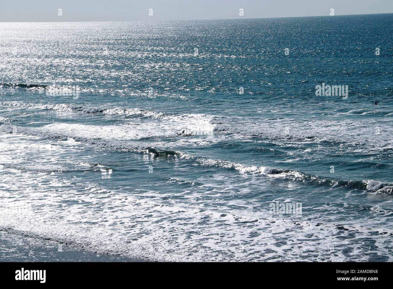 Moonlight State Beach Encinitas Stock Photo - Alamy