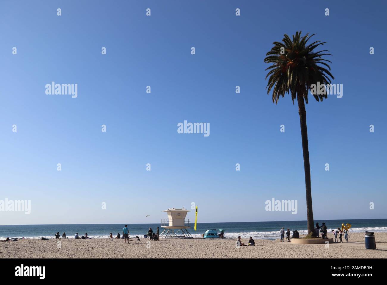 Moonlight State Beach Encinitas Stock Photo - Alamy