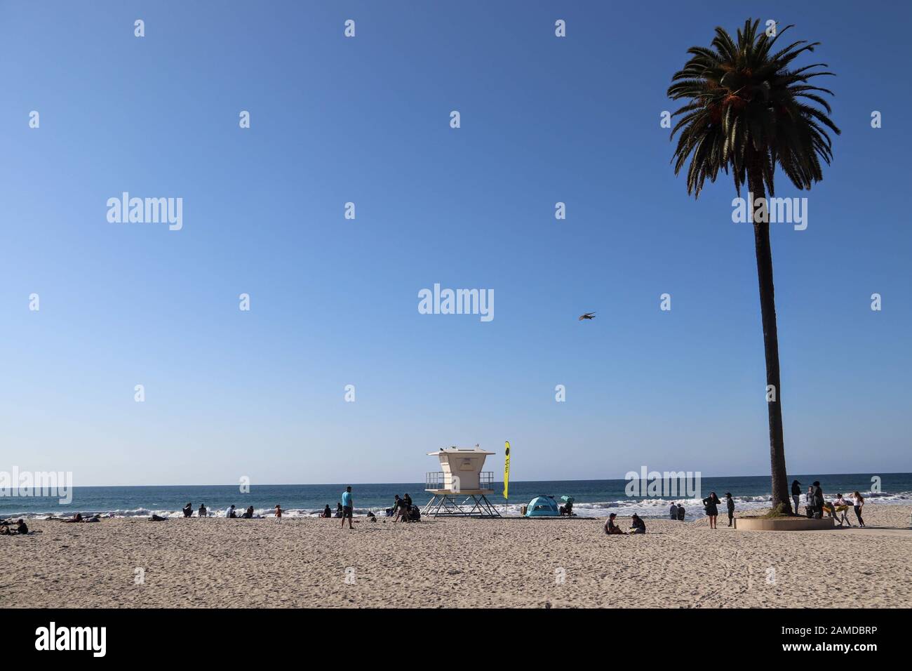 Moonlight State Beach Encinitas Stock Photo - Alamy