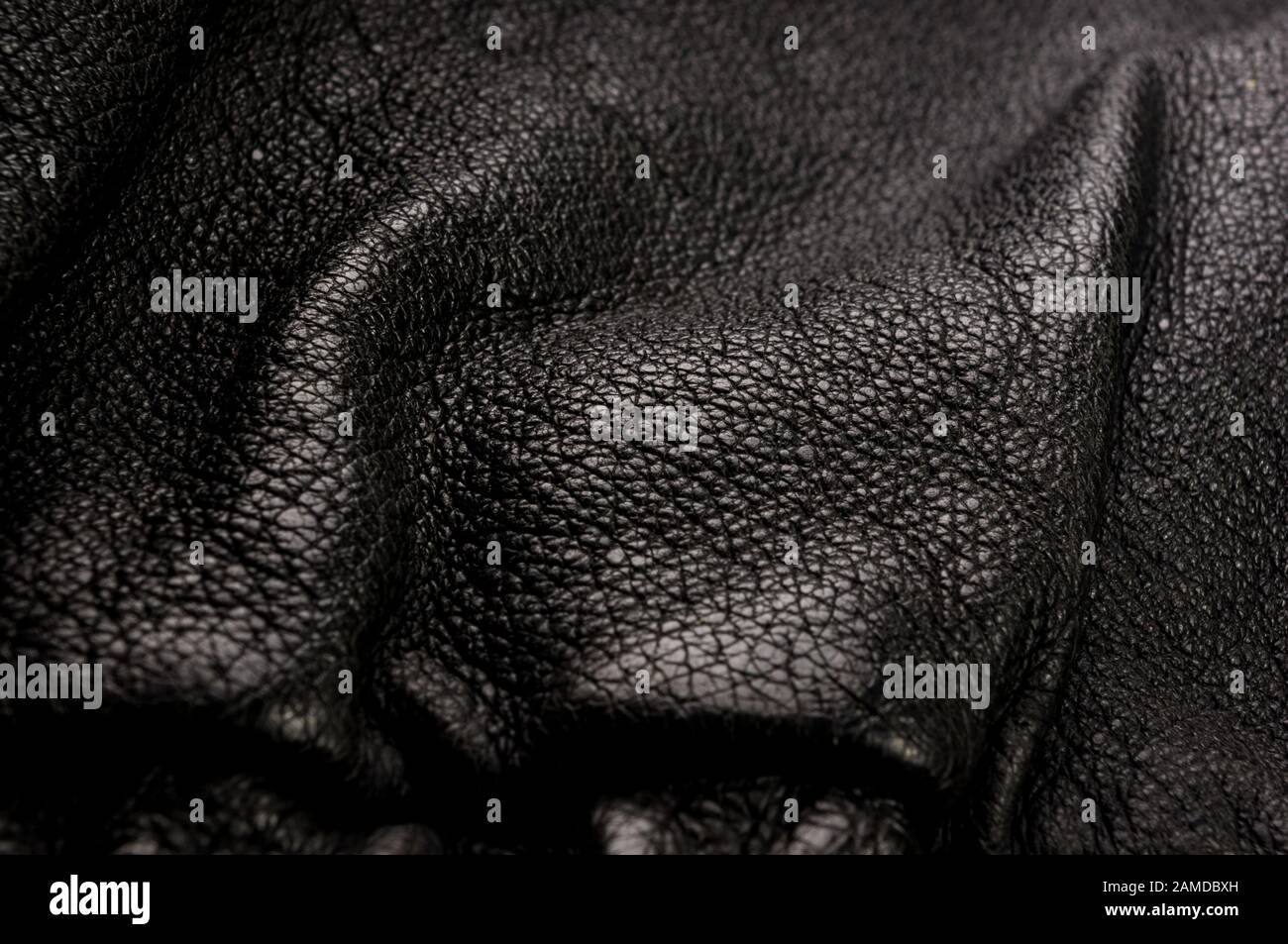 Worn Black Leather Texture Synthetic Leather Shining Golden Vintage