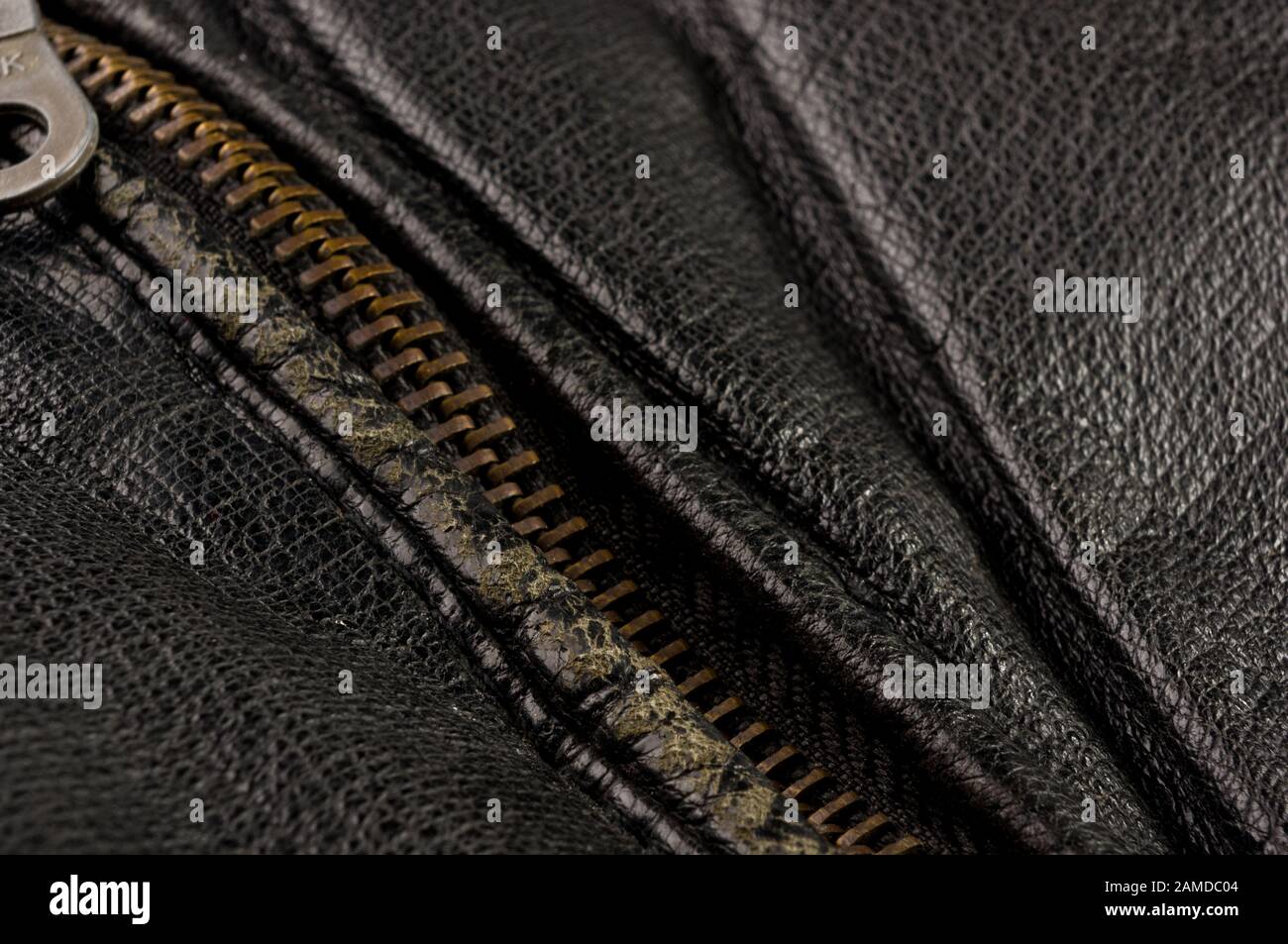 Old vintage genuine soft black leather texture background, top layer ...