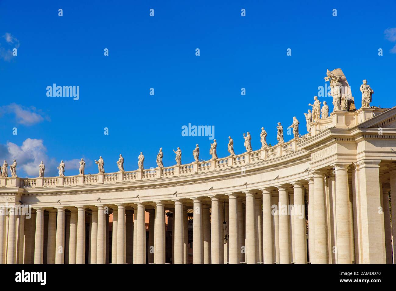 Colonnades at St. Peter's Square in Vatican City Stock Photo - Alamy