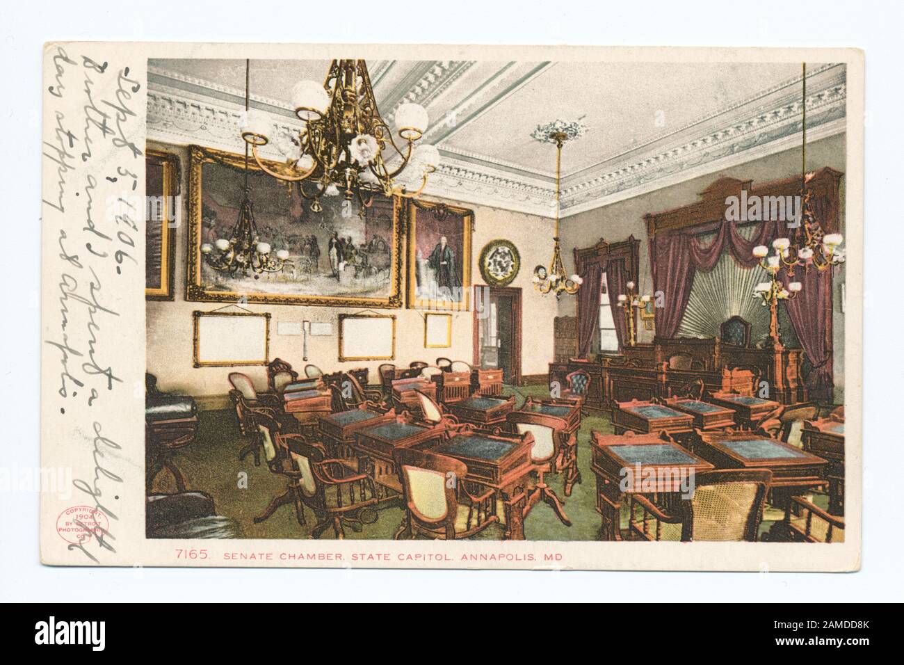 State Capitol, Senate Chamber, Annapolis, Md Postcard series number ...