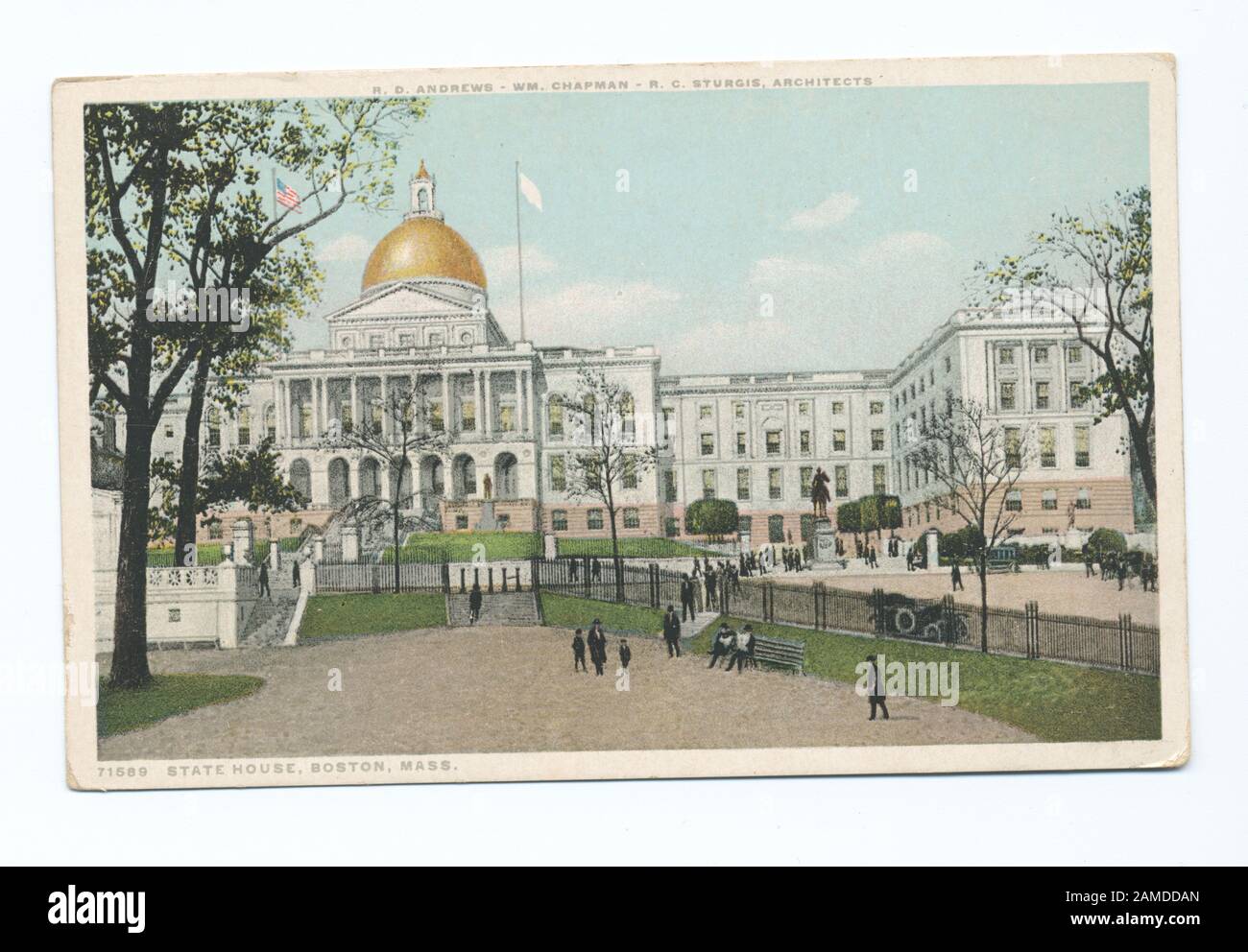 State House, Boston, Mass Postcard series number: 71589 1913-1918 ...