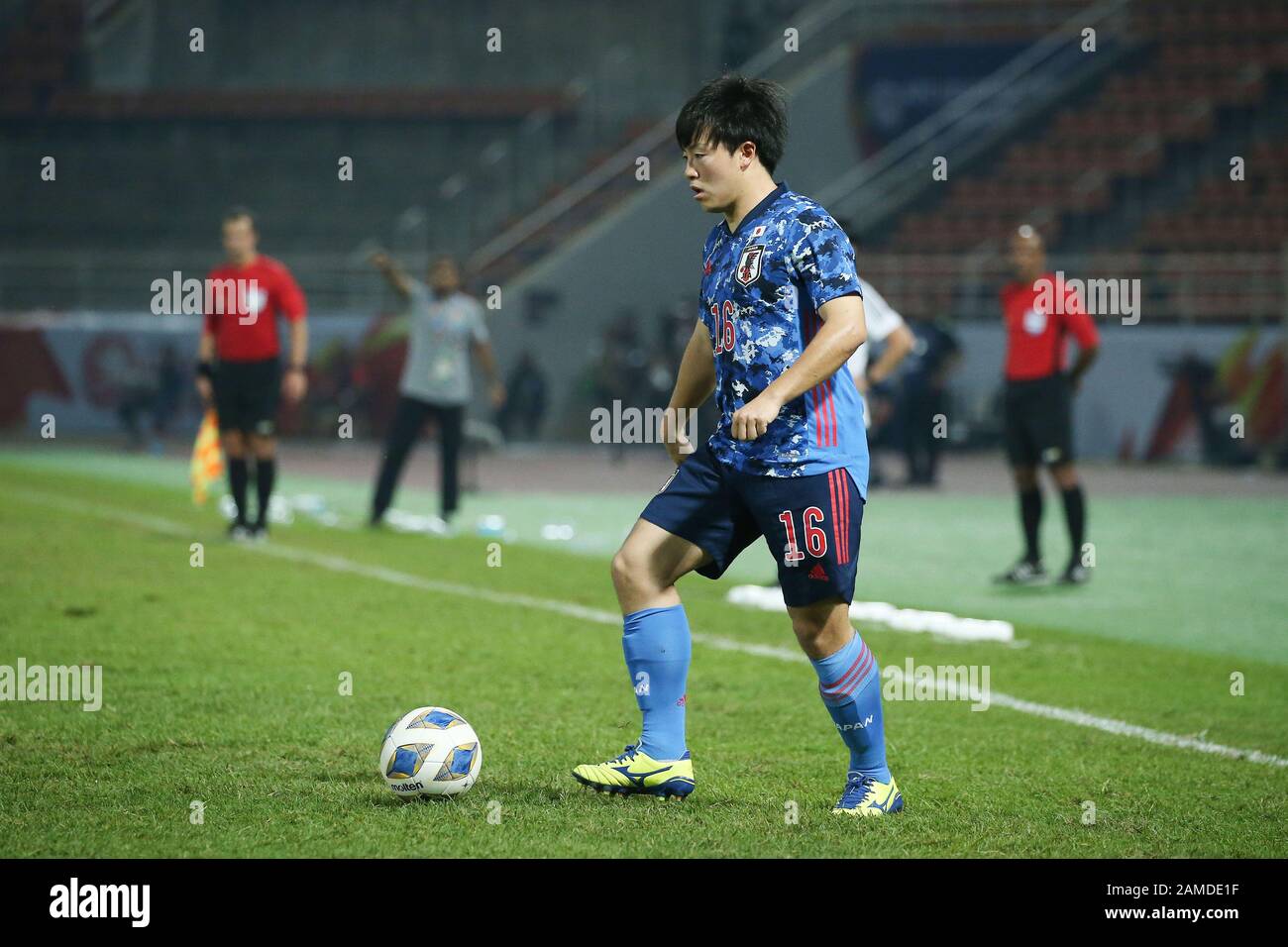 Rangsit, Thailand. 9th Jan, 2020. Japan's Yuki Soma during the AFC U-23 ...