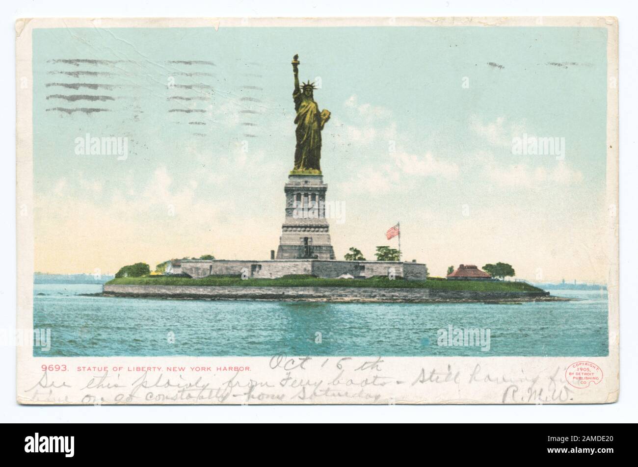 Statue of Liberty, New York, N Y Postcard series number: 9693 Became ...