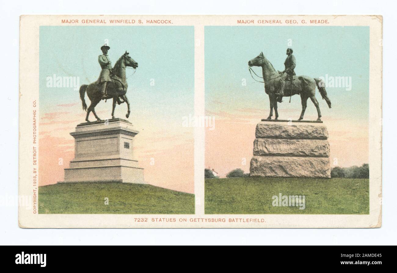 Gettysburg battlefield statues hi-res stock photography and images - Alamy
