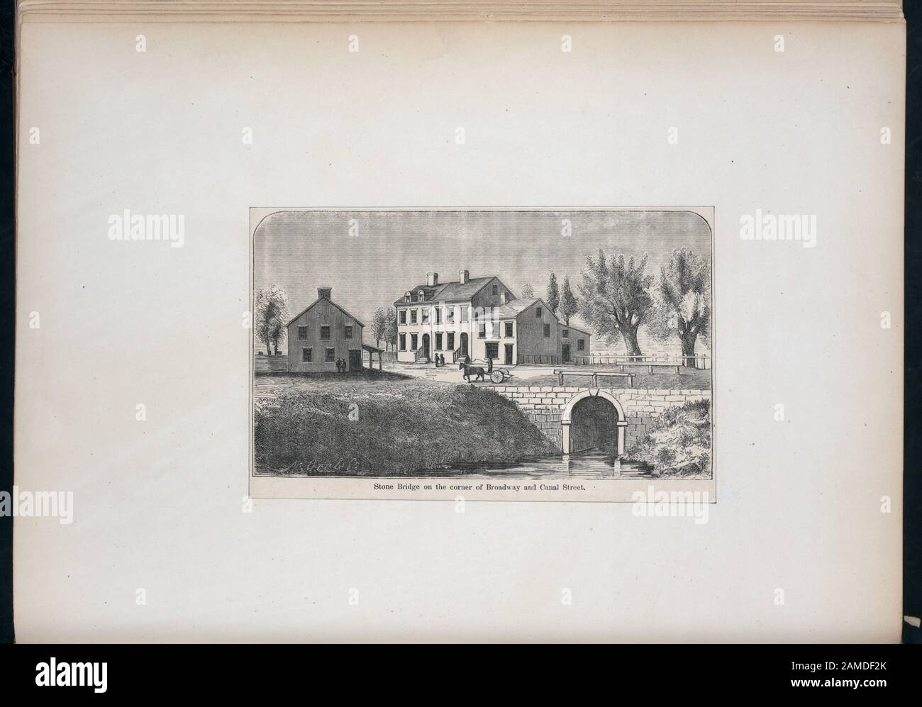 Stone Bridge on the corner of Broadway and Canal Street EM13286; Stone ...