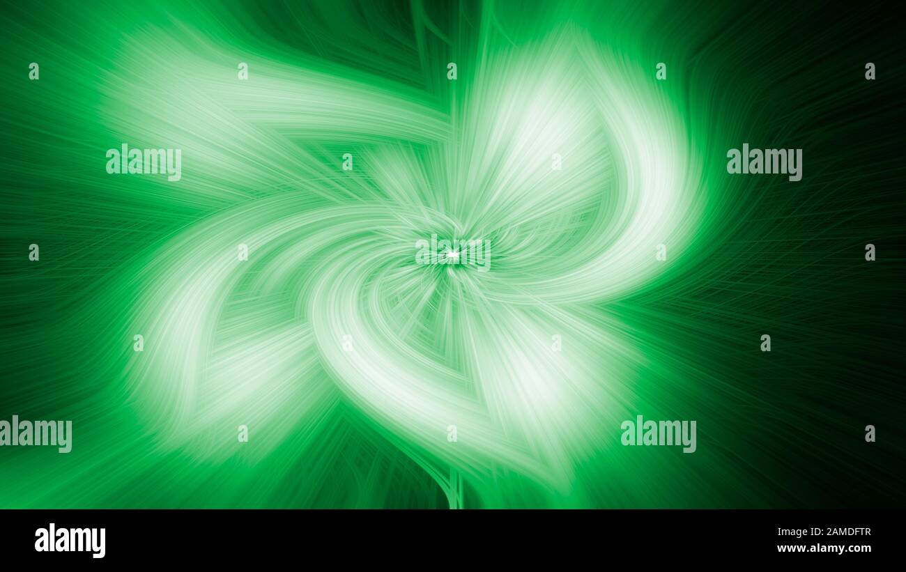 Beautiful green fractal background. Abstract cosmic splash concept ...