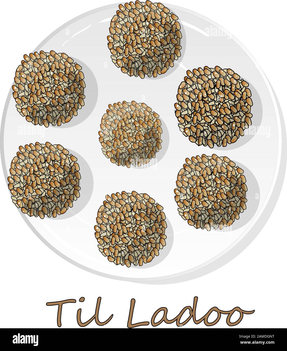 White ladoo Stock Vector Images - Alamy