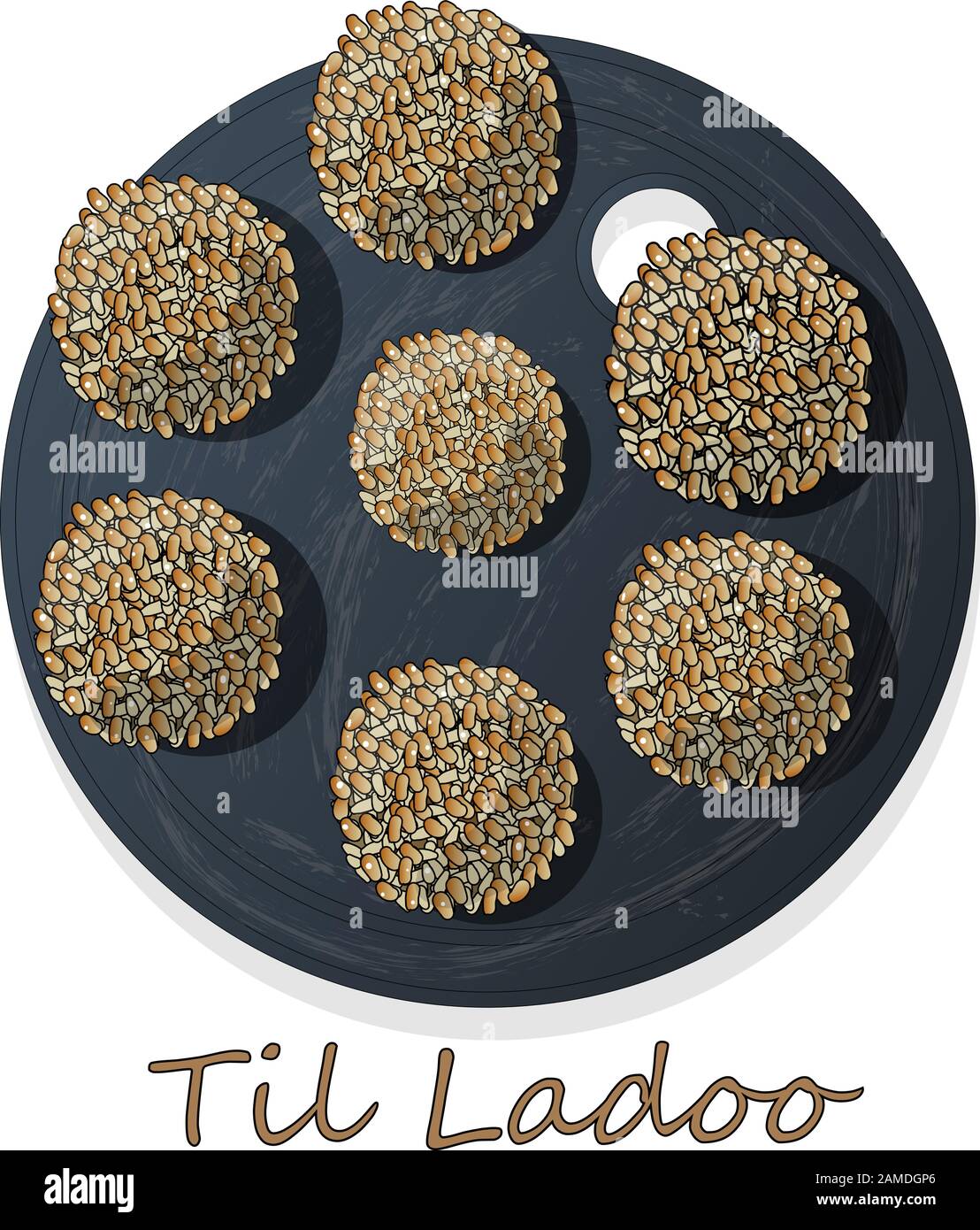 White ladoo Stock Vector Images - Alamy