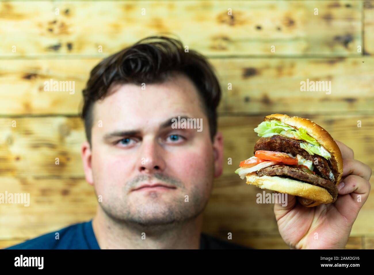 Adult person table fast food restaurant hi-res stock photography and ...